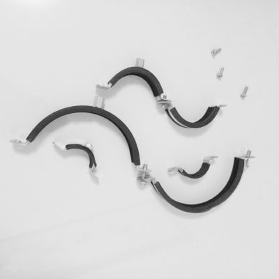 Vibration Damping Pipe Routing Clamps Zinc Plated Mounting Strut ...